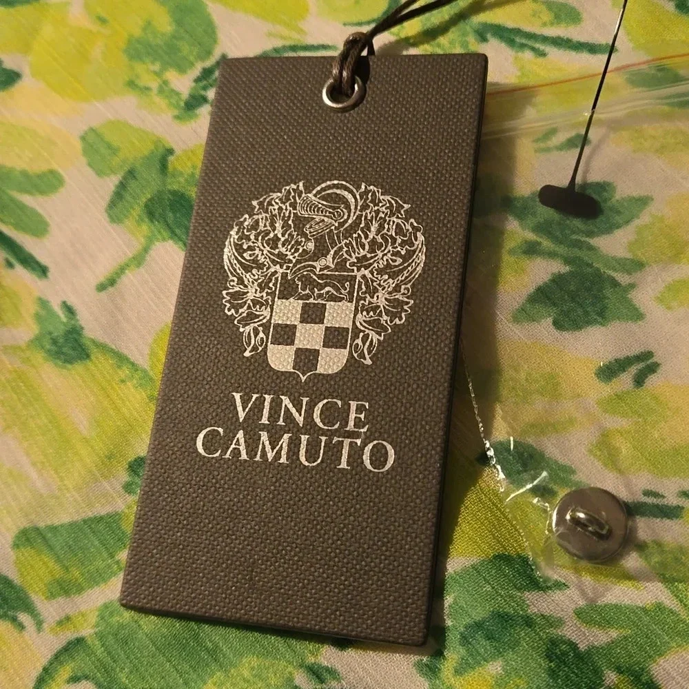 Vince Camuto | Tops | Vince Camuto Womens L Watercolor Floral Printed ...